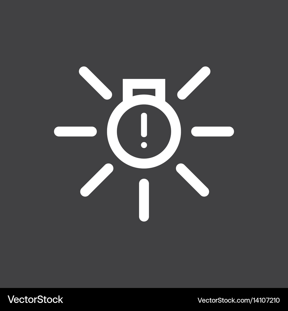 Malfunction of external illumination Royalty Free Vector