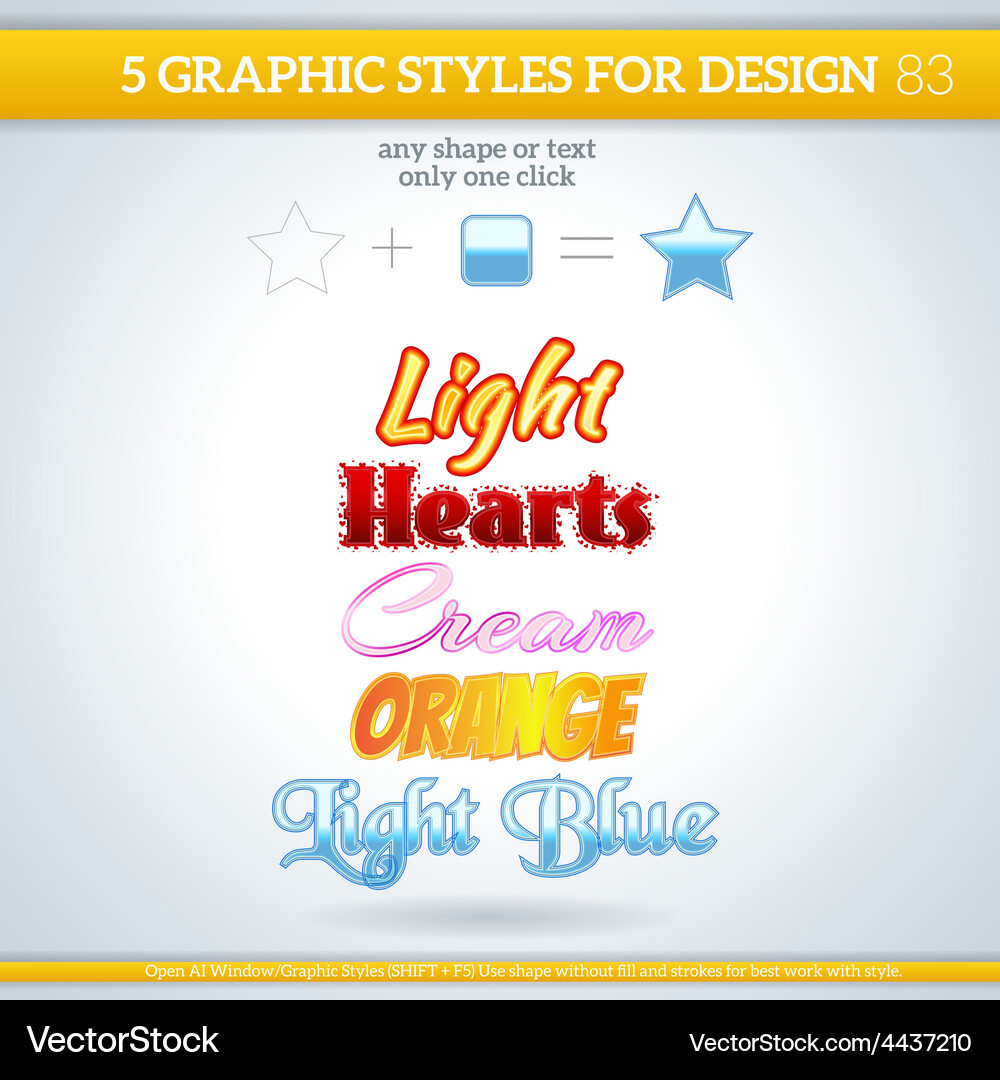 Set of various graphic styles for design Vector Image