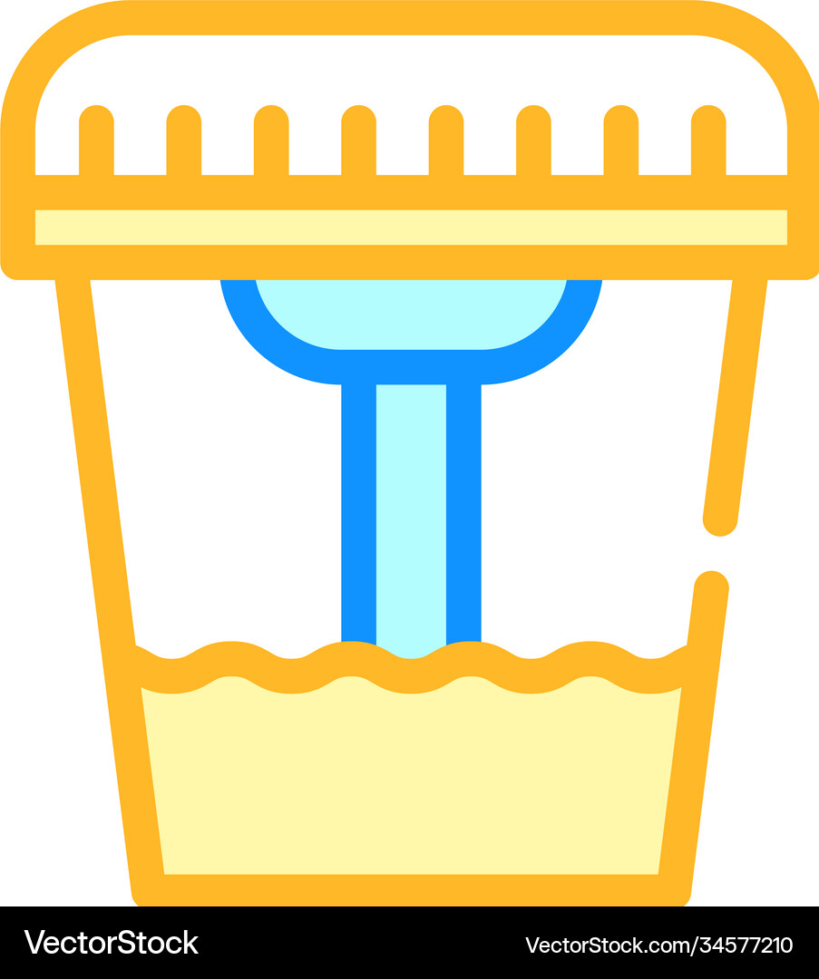Urine analysis color icon sign Royalty Free Vector Image
