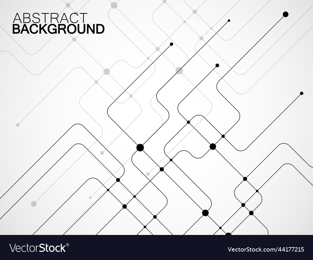 Abstract geometric background of engineering Vector Image