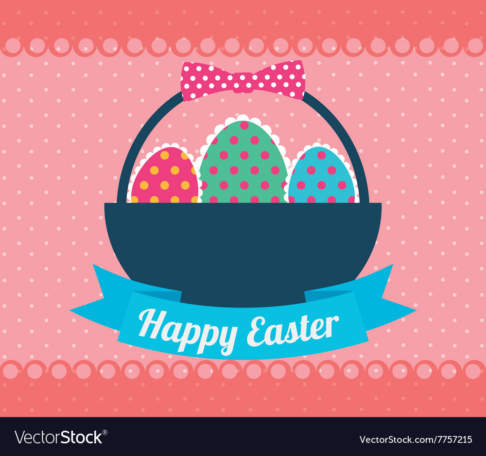 Happy easter design Royalty Free Vector Image - VectorStock