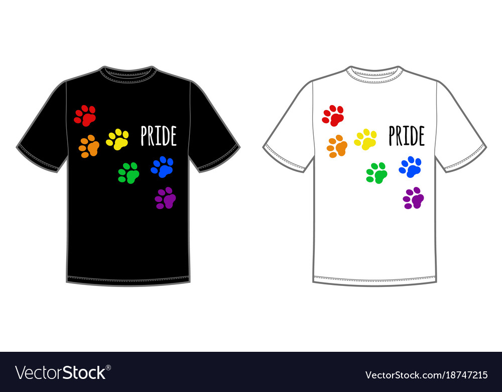 Print for t-shirt with pride lgbt bright Vector Image
