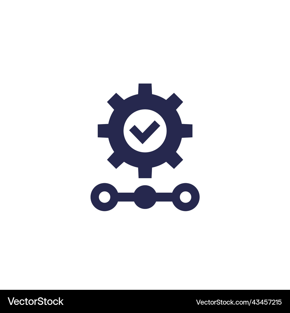 Quality control of production icon Royalty Free Vector Image
