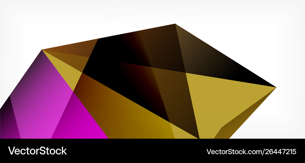 Triangle geometric background in trendy style on Vector Image