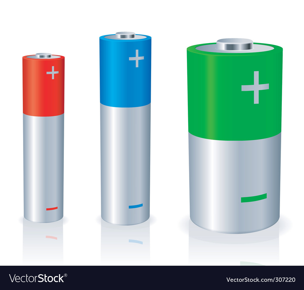 Batteries Royalty Free Vector Image - VectorStock