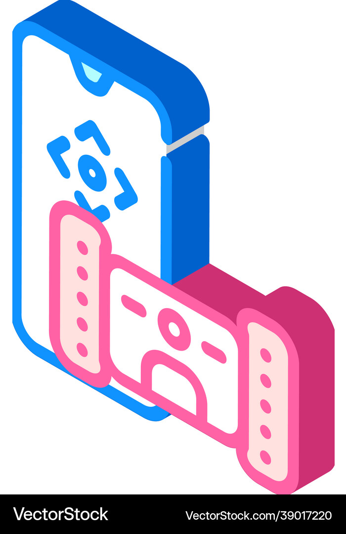 Electronic pet toy with remote control isometric Vector Image