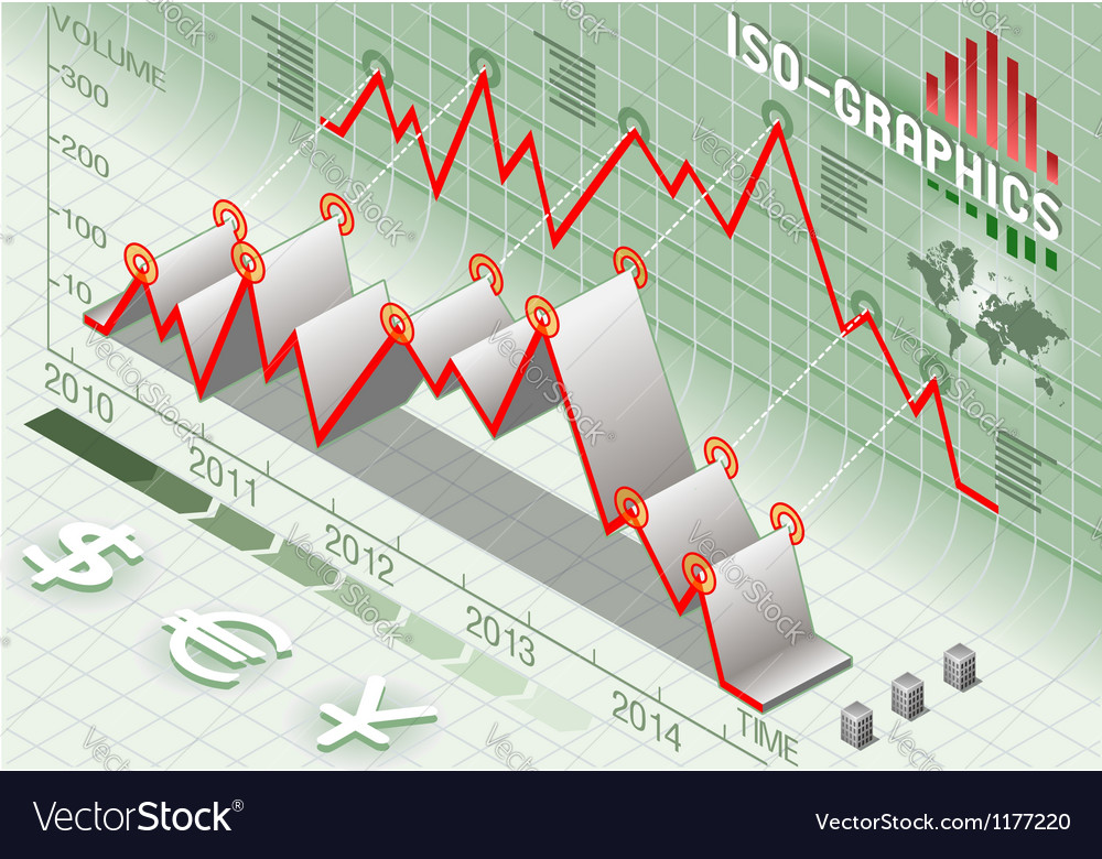Isometric infographic set elements Royalty Free Vector Image