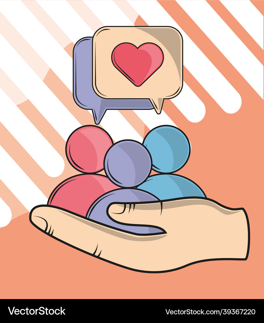 People protection and care Royalty Free Vector Image