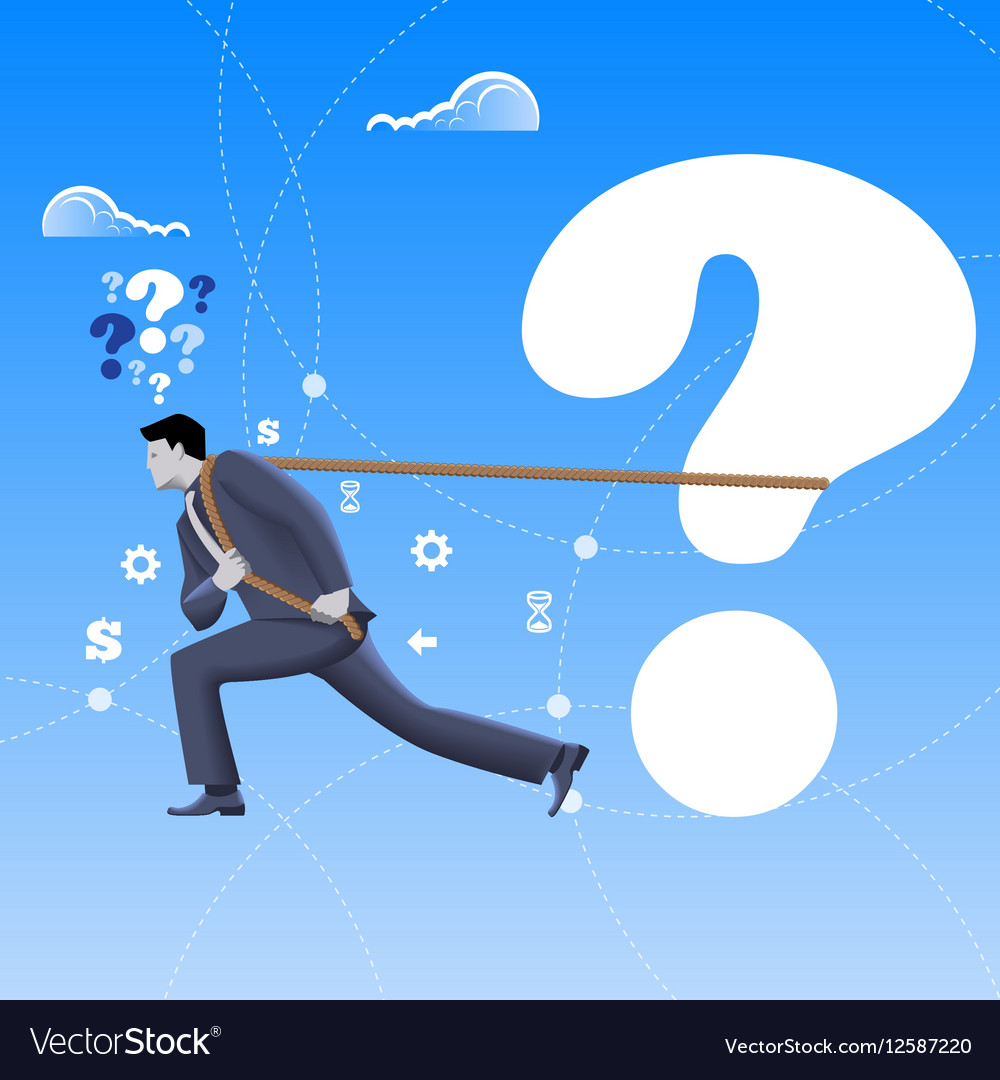 Problem solver business concept Royalty Free Vector Image