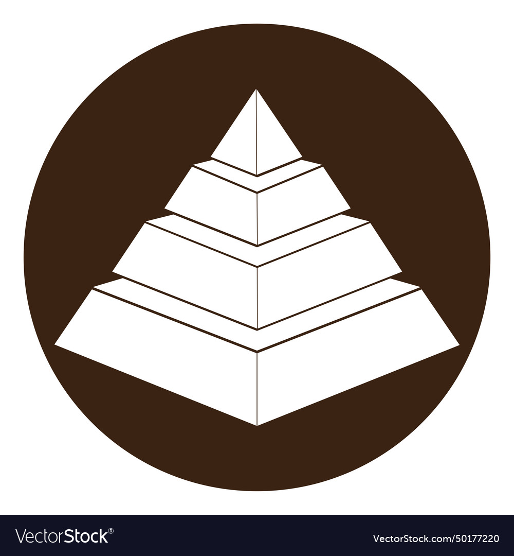 Pyramid icon Royalty Free Vector Image - VectorStock