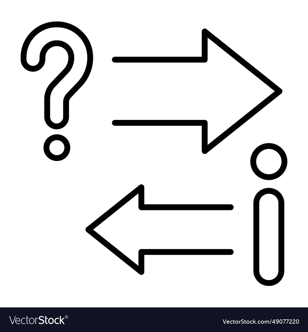 Question answer icon Royalty Free Vector Image