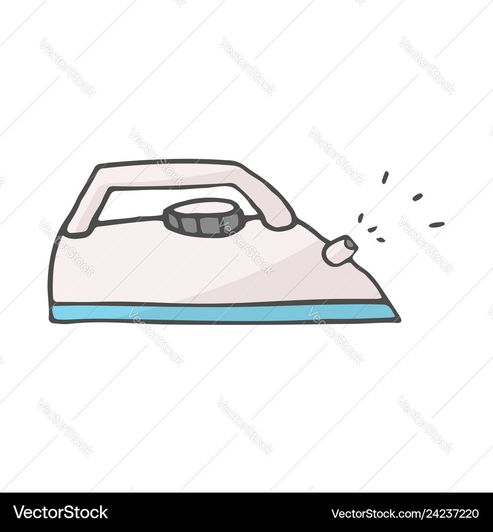 Smoothing-iron of an iron Royalty Free Vector Image