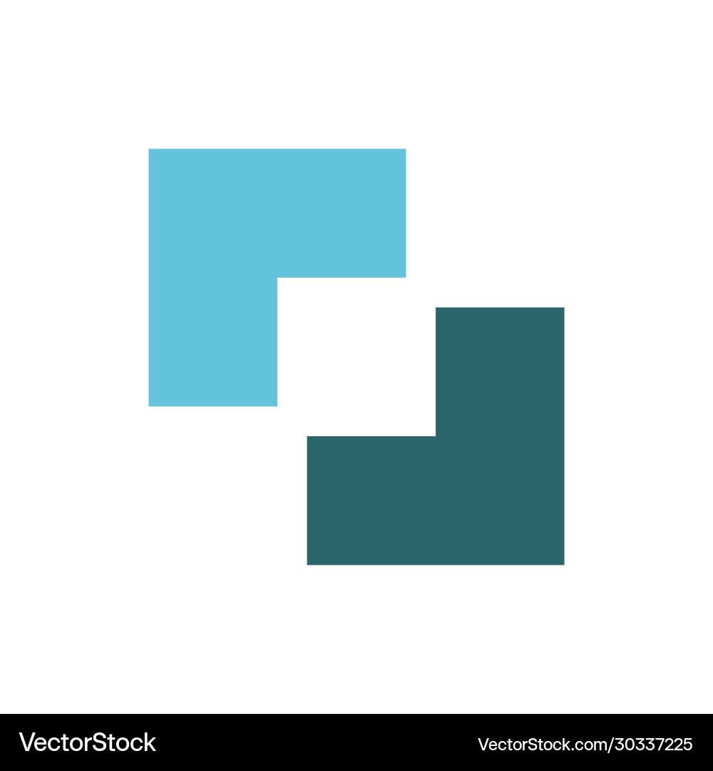 Blue colored icon crop on white color Royalty Free Vector