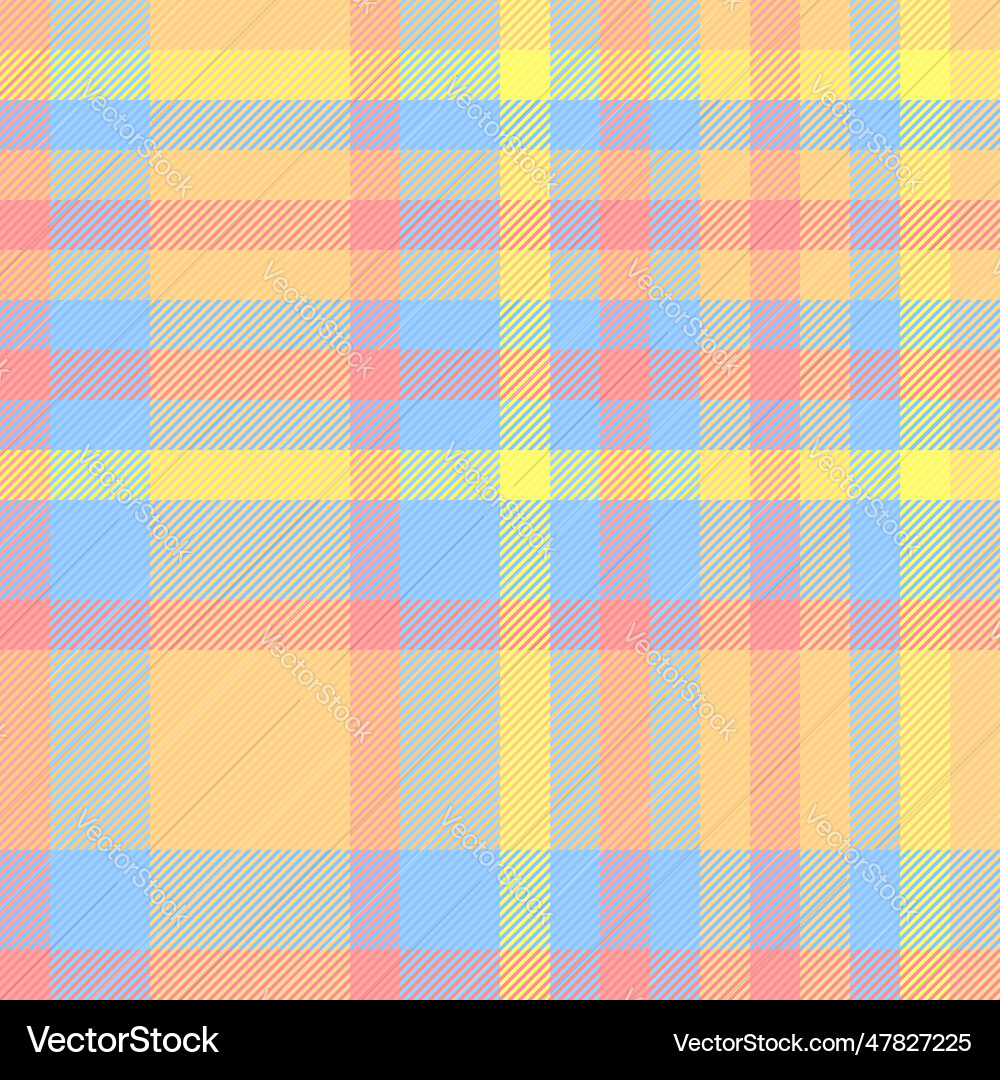 Fabric check textile of pattern tartan Royalty Free Vector