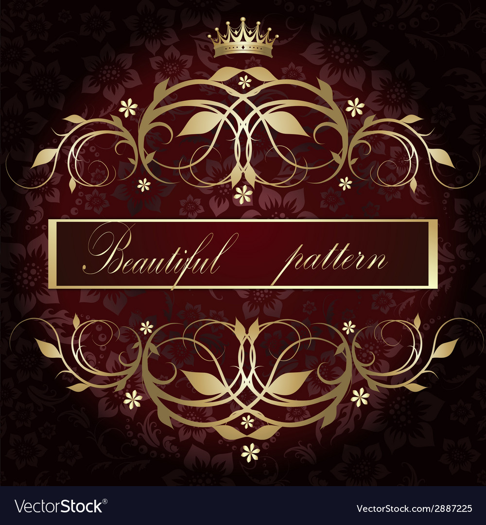 Gold pattern Royalty Free Vector Image - VectorStock