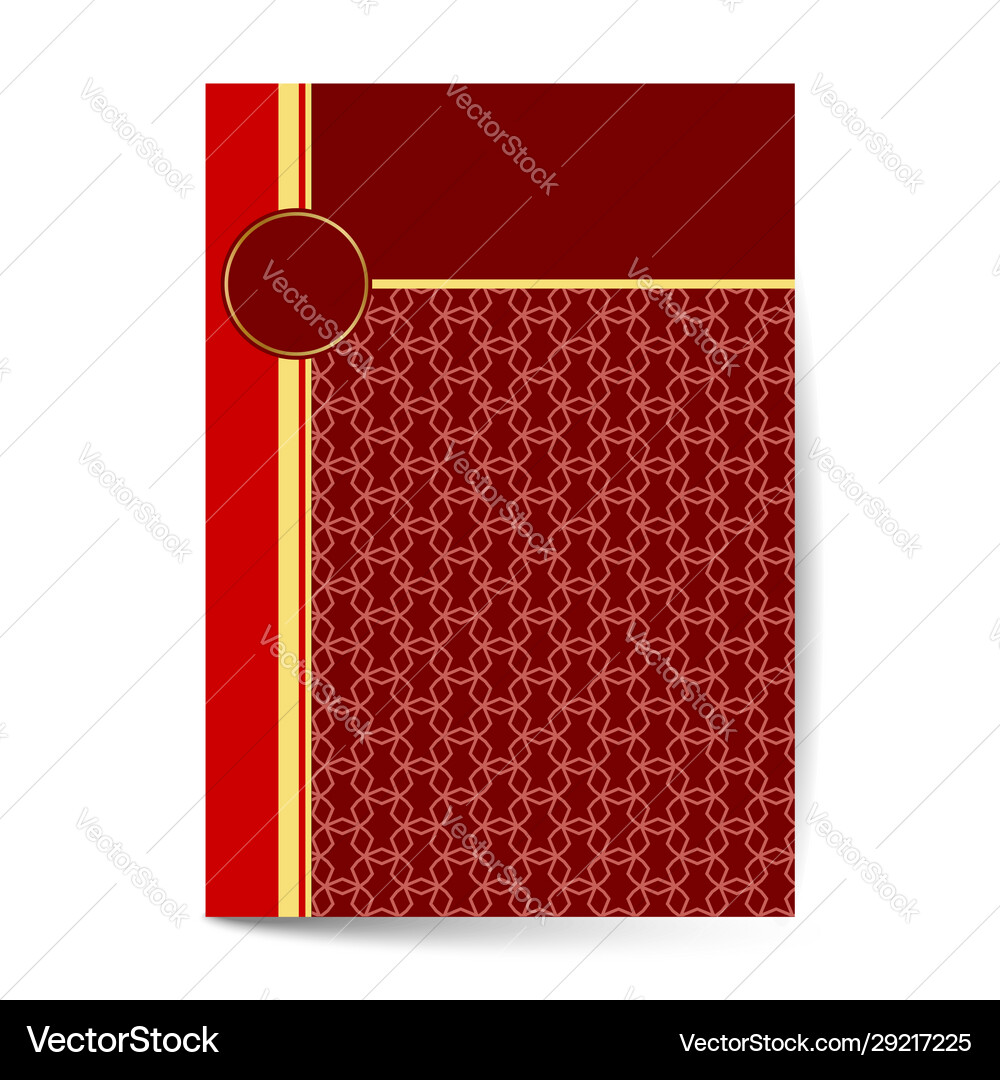Luxury premium cover page design for menu Vector Image