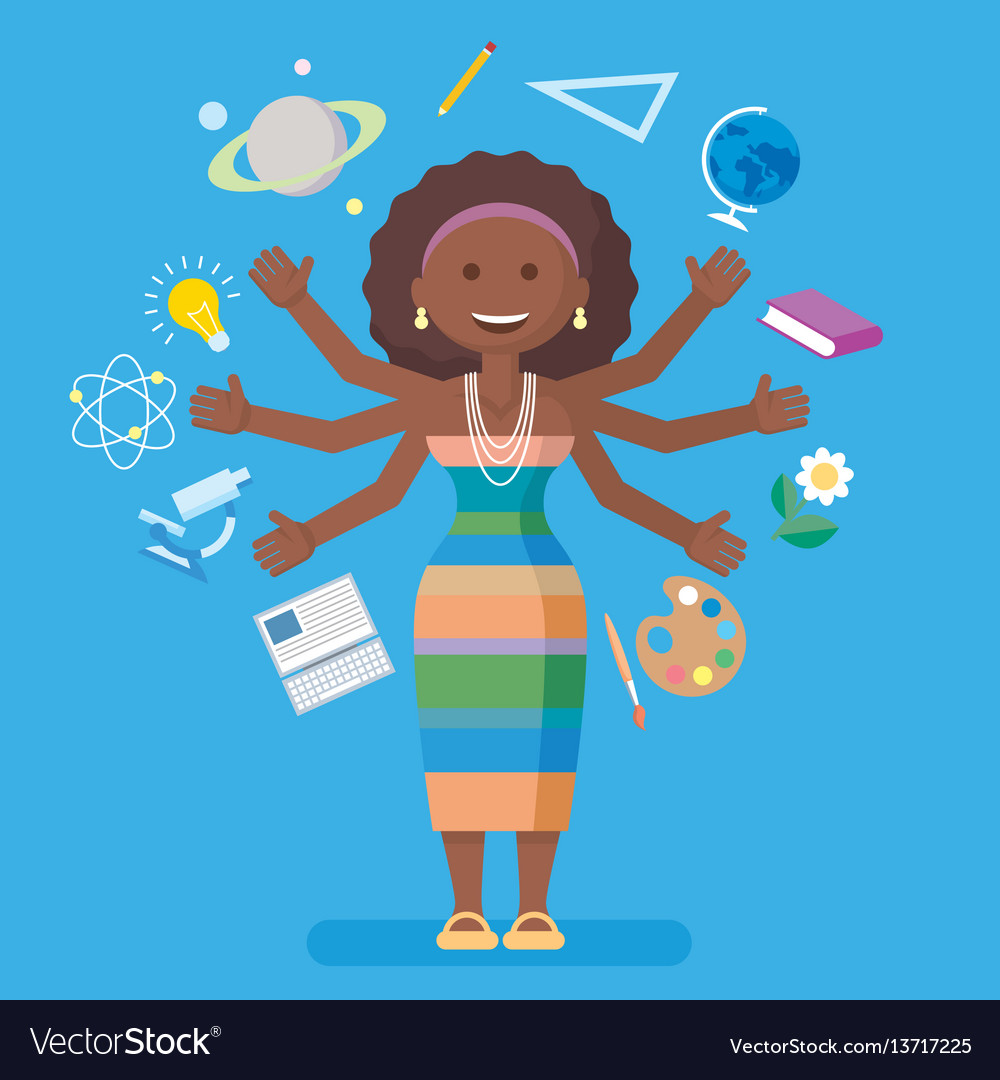 School teacher Royalty Free Vector Image - VectorStock