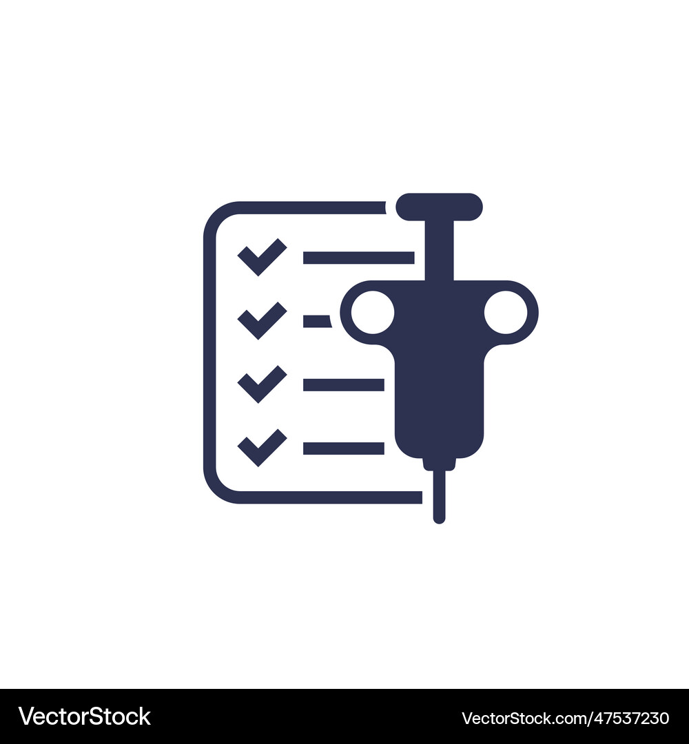 Biopsy test icon pictogram Royalty Free Vector Image