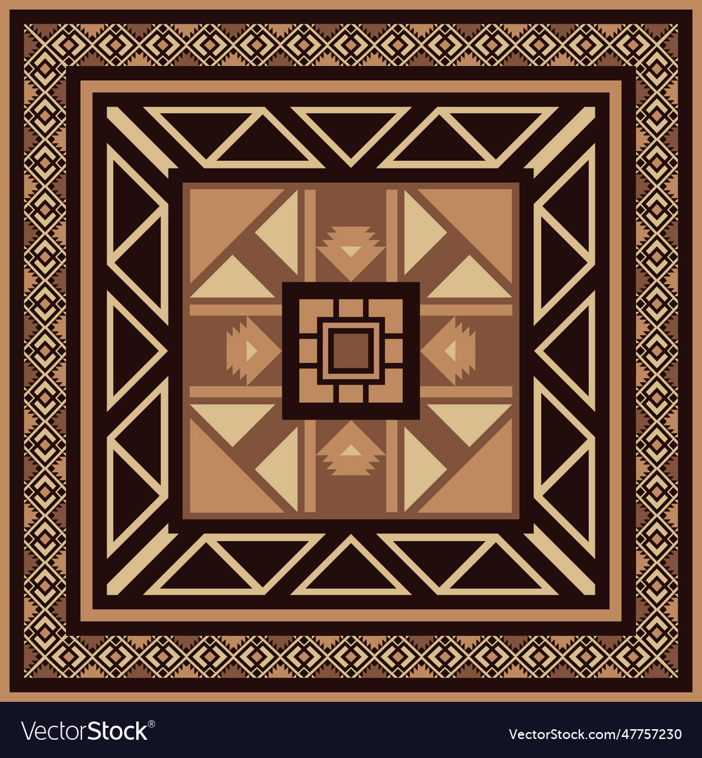 Carpet pattern rectangular prayer mats prayer Vector Image