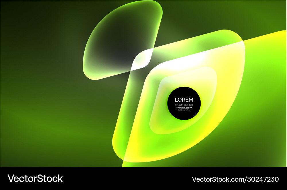 Glowing neon shiny transparent abstract geometric Vector Image