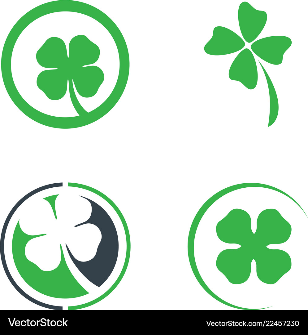 Leaf clover image Royalty Free Vector Image - VectorStock