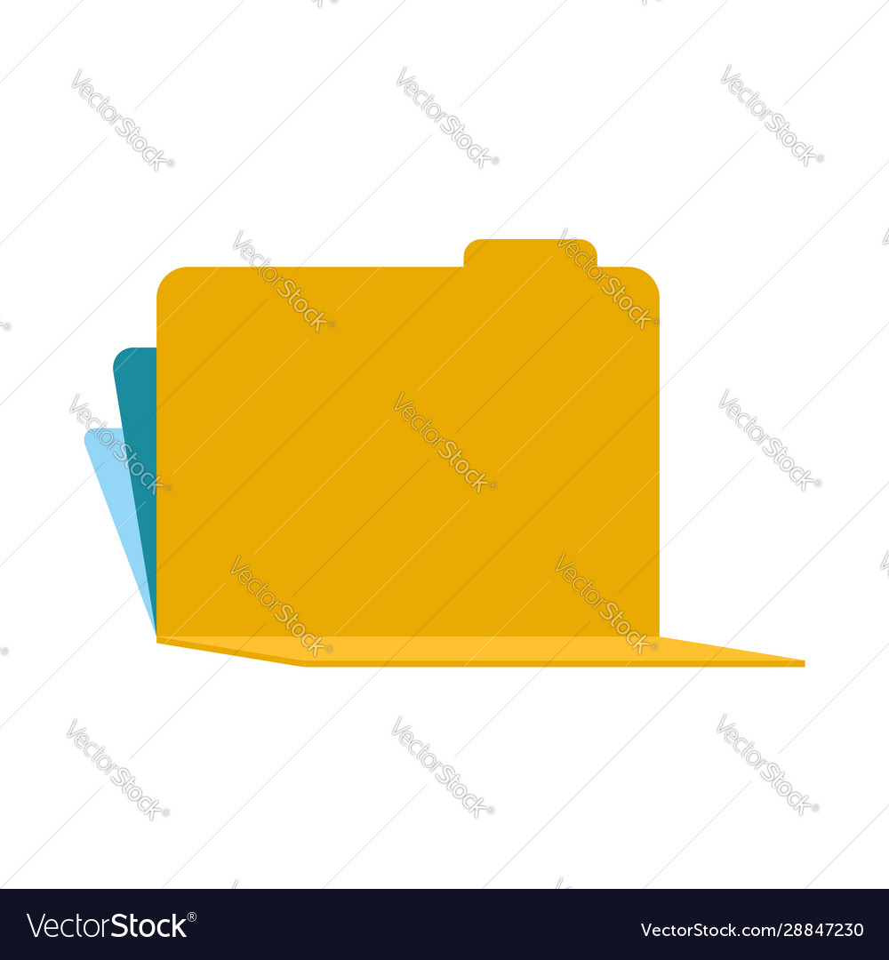 Open folder 3d template isolated Royalty Free Vector Image