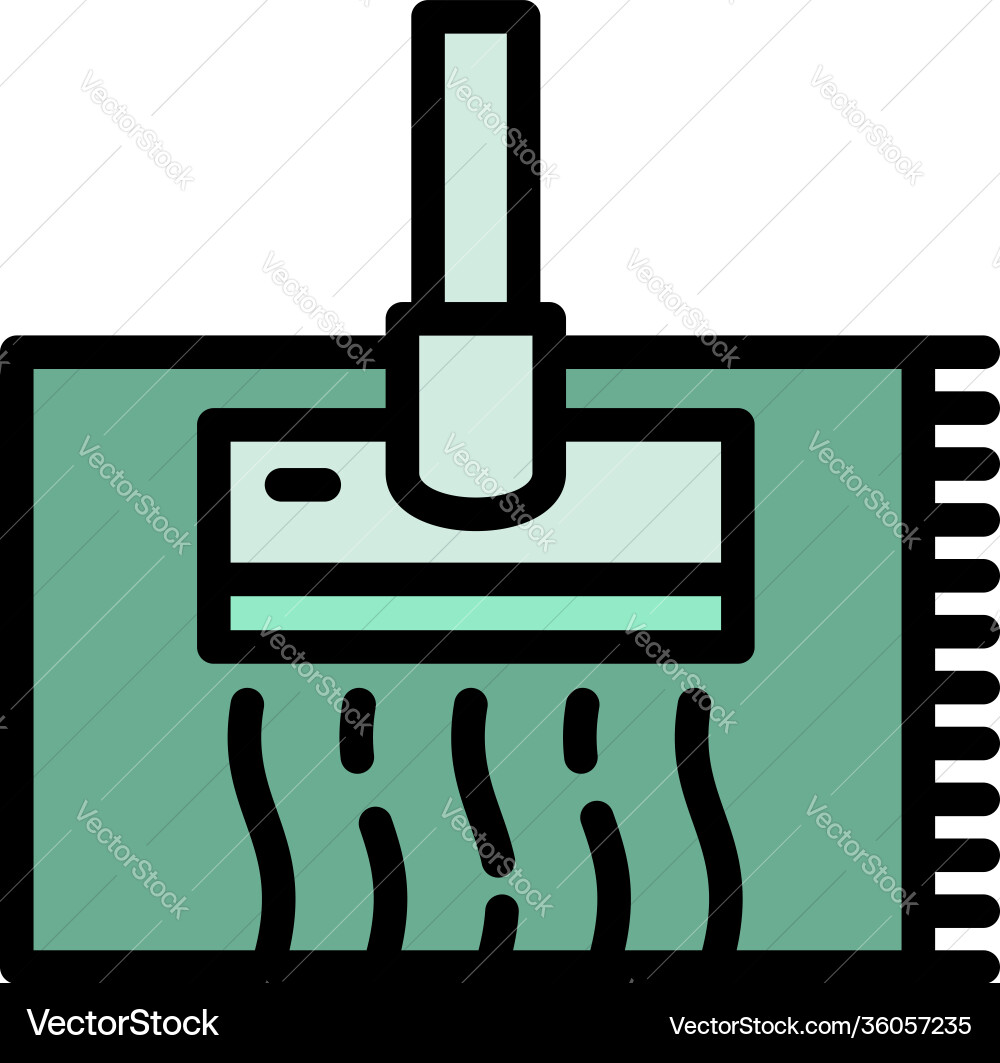 Carpet cleaner icon outline style Royalty Free Vector Image