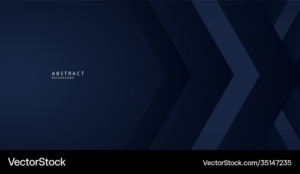 Dark modern navy blue abstract banner background Vector Image