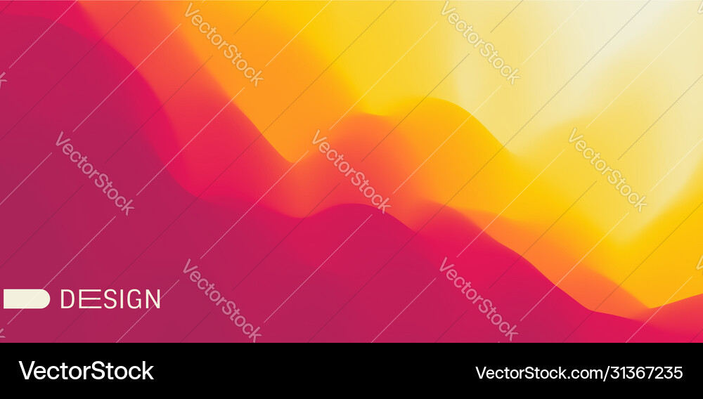 Mountain landscape with a dawn sunset mountainous Vector Image