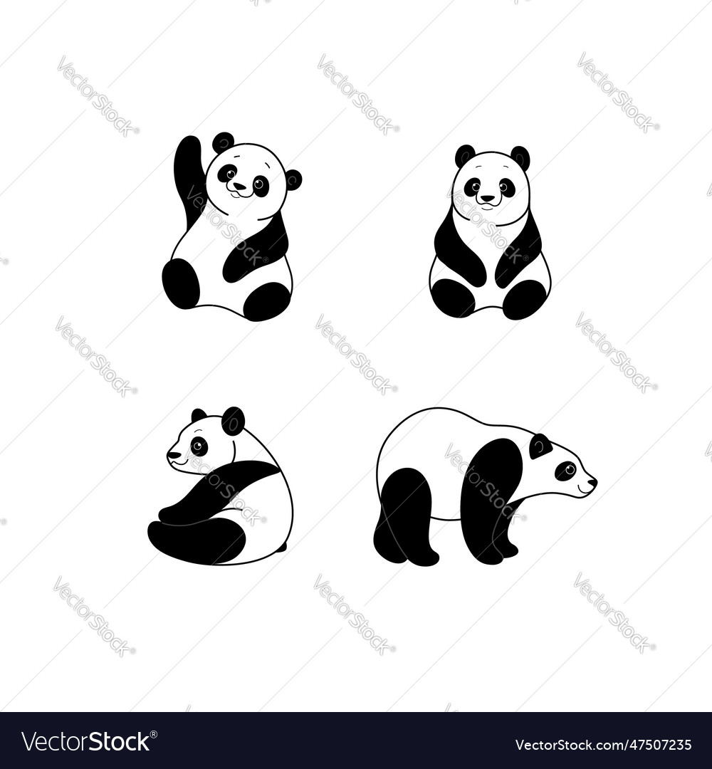 Panda Royalty Free Vector Image - VectorStock