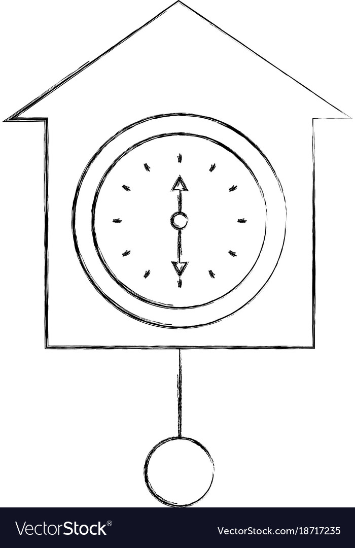 Wall clock icon object time concept Royalty Free Vector