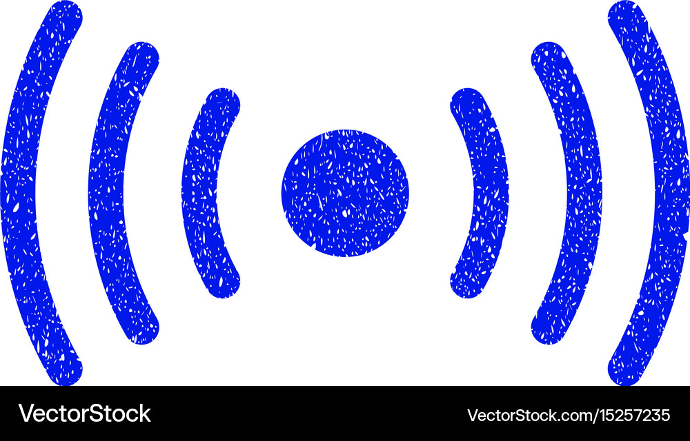 Wi-fi point grunge icon Royalty Free Vector Image