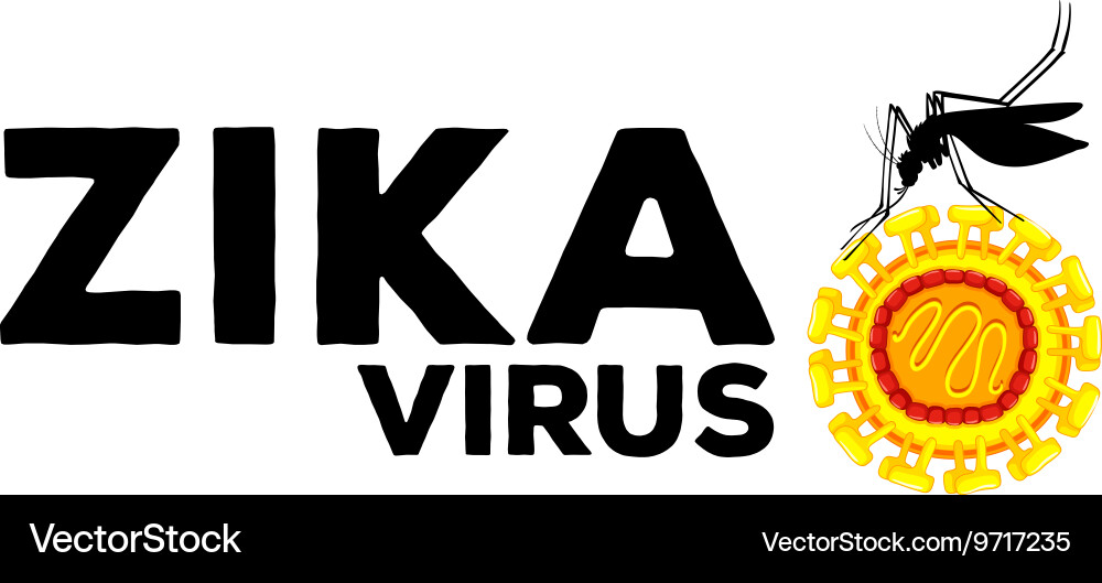 Zika virus caused by mosquito Royalty Free Vector Image