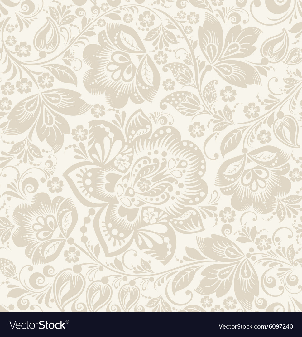 Floral Rustic Seamless Pattern Royalty Free Vector Image
