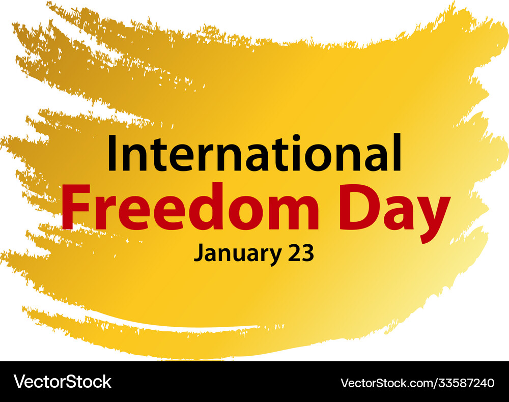 International freedom day template design Vector Image
