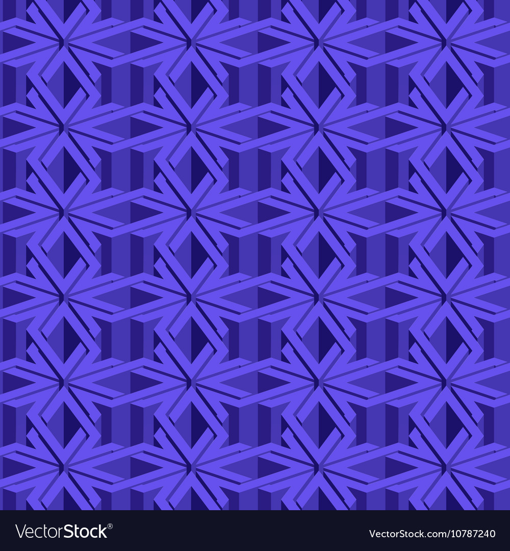 Isometric seamless pattern Royalty Free Vector Image