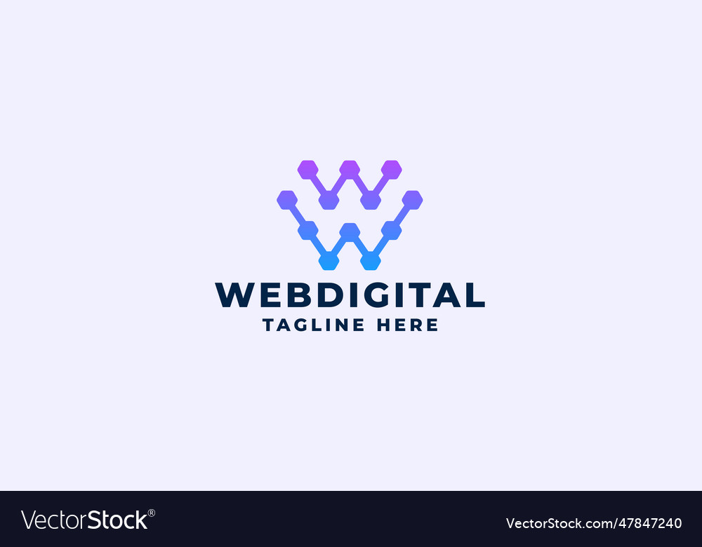 Logo webdigital Royalty Free Vector Image - VectorStock