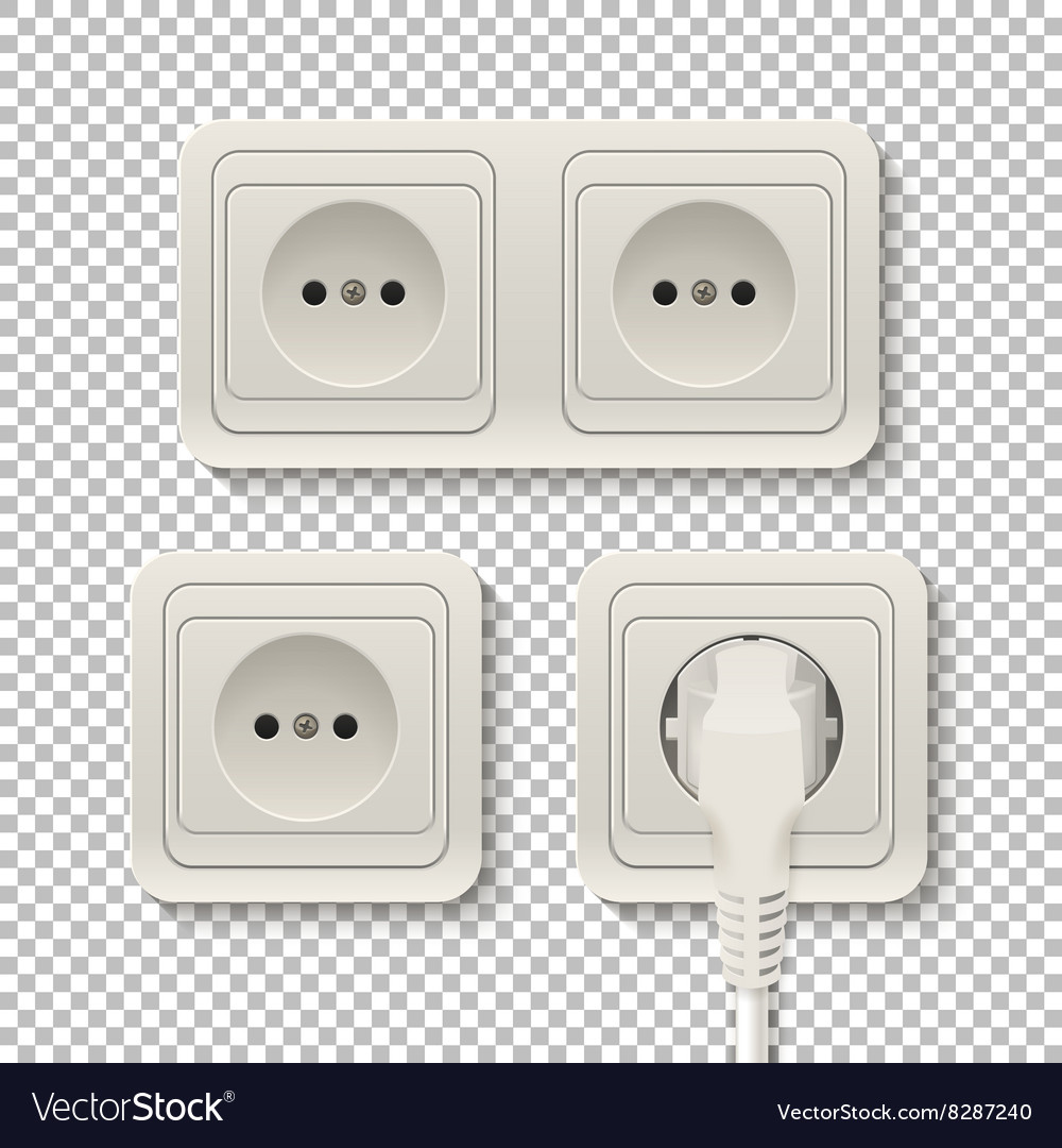 Power socket Royalty Free Vector Image - VectorStock