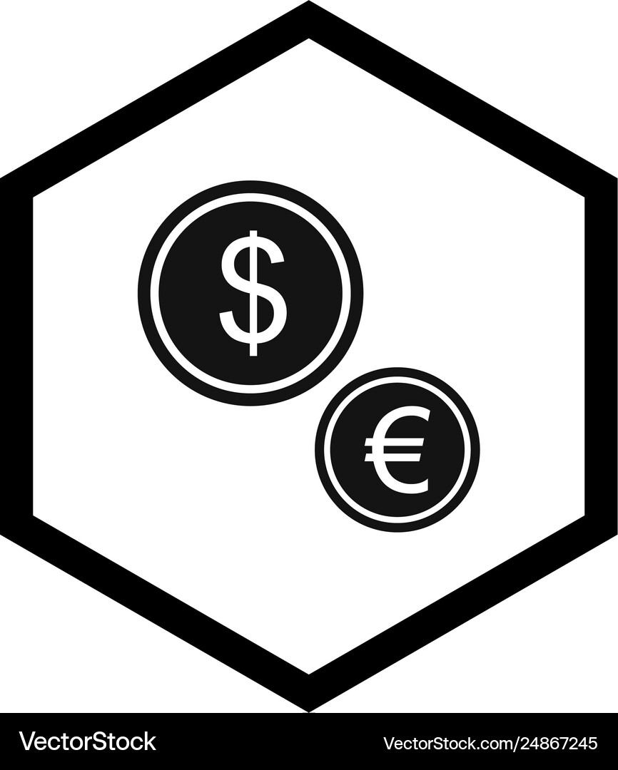 Currencies icon design Royalty Free Vector Image