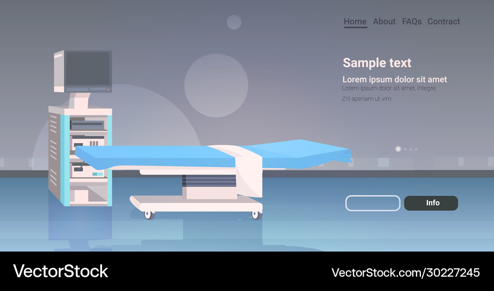 Hospital operating table and medical device modern