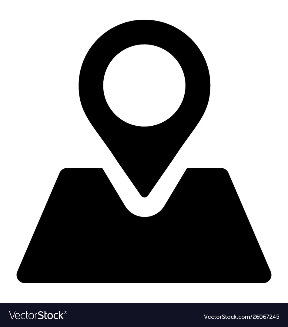 Location map pointer Royalty Free Vector Image