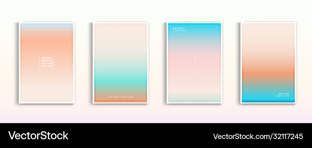 Minimal modern cover design dynamic colorful Vector Image