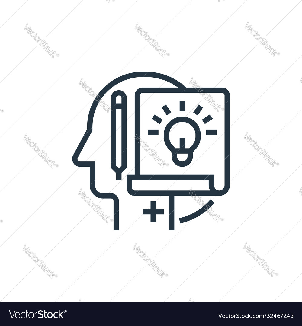 Project icon isolated on white background outline Vector Image