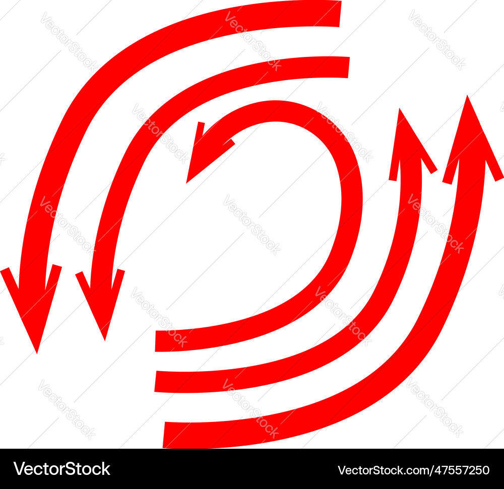 Arrows logo icon sign Royalty Free Vector Image