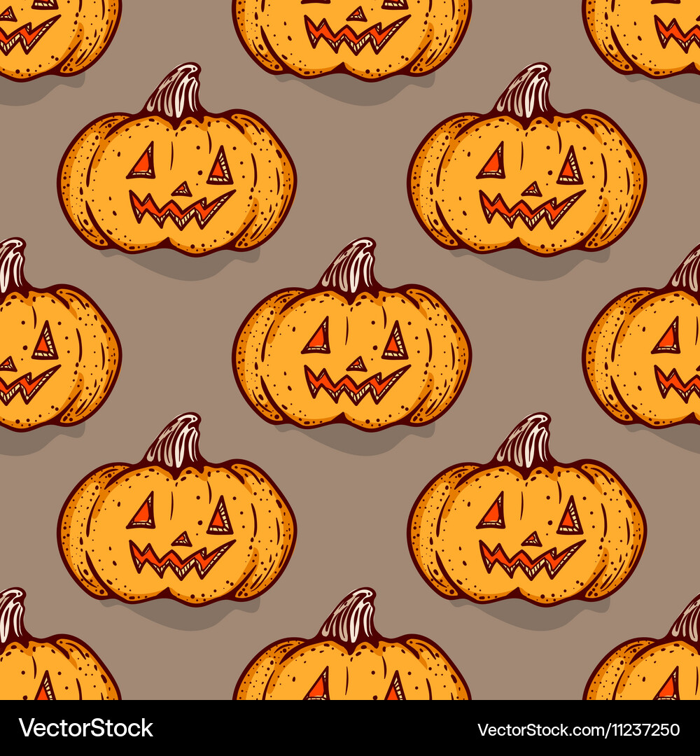 Halloween seamless background Royalty Free Vector Image