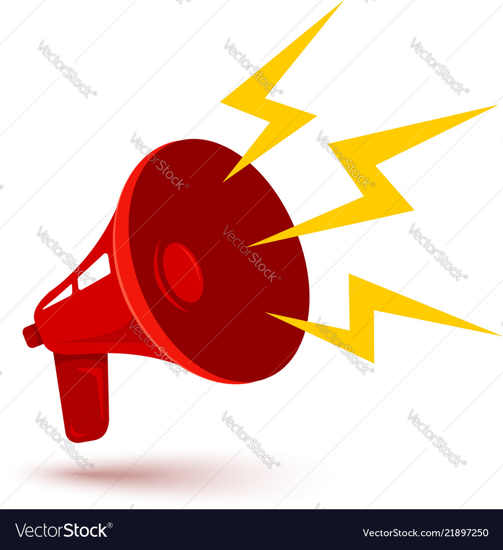 Retro megaphones Royalty Free Vector Image - VectorStock