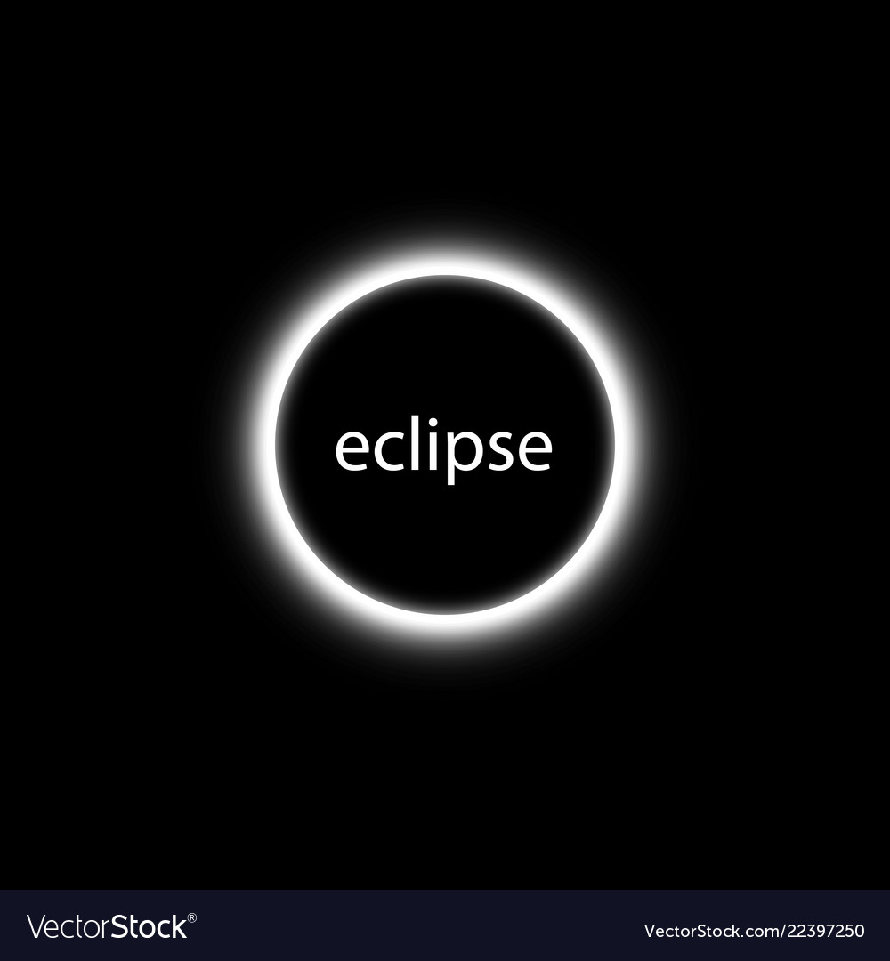 Total solar eclipse Royalty Free Vector Image - VectorStock
