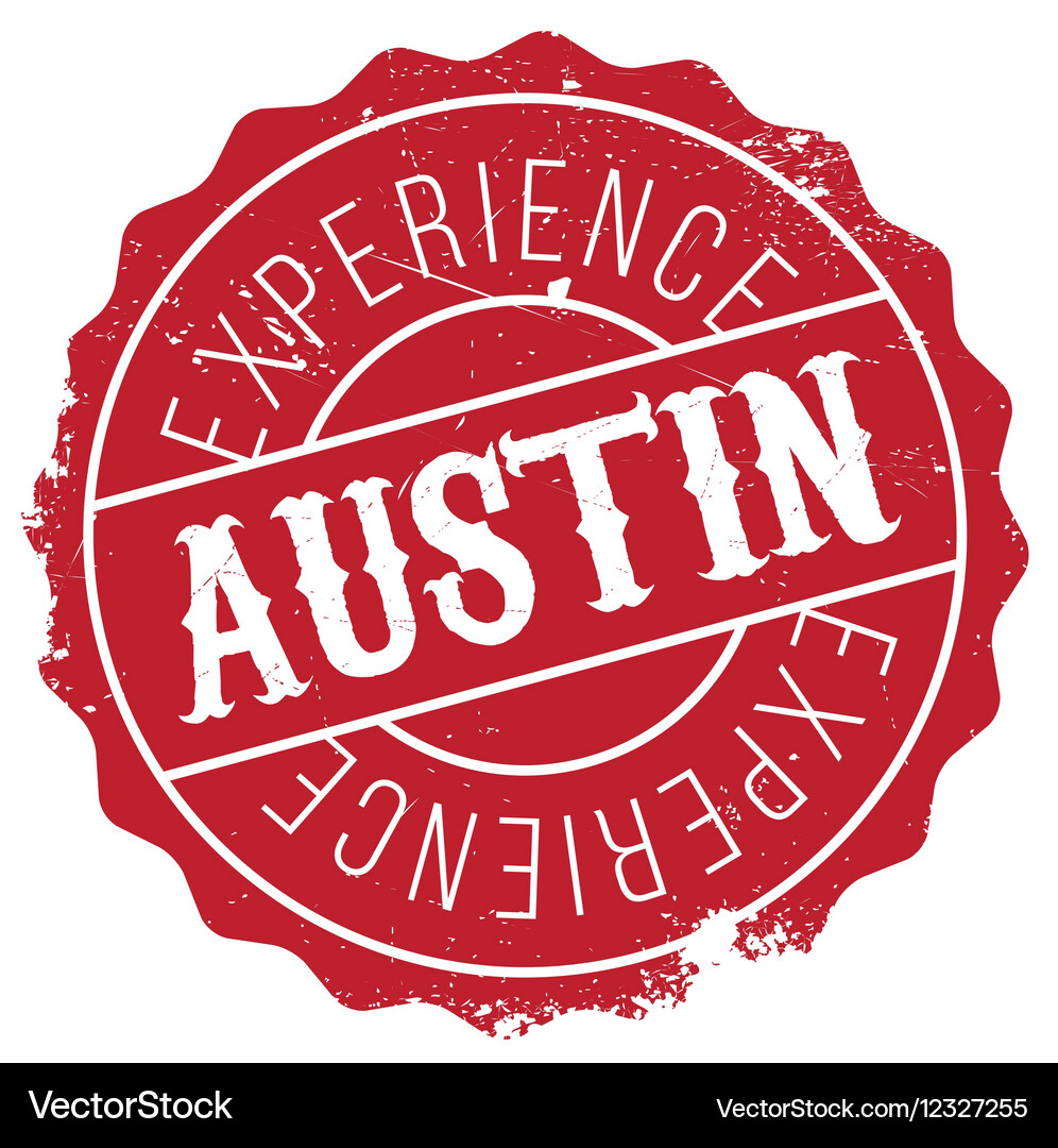 Austin stamp rubber grunge Royalty Free Vector Image