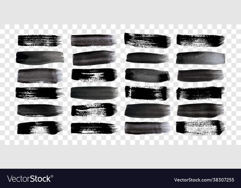 Black grunge brush strokes Royalty Free Vector Image