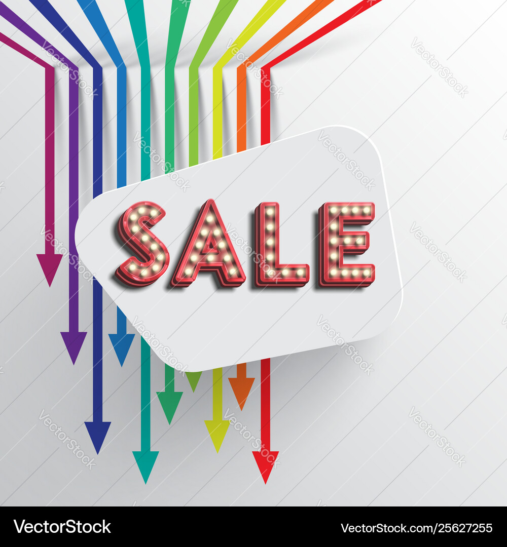 Colorful and clean template with arrows Royalty Free Vector